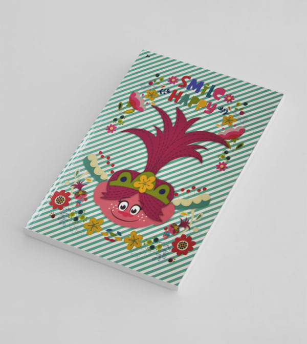 Buy Universal Trolls Notebook A4 Eng In Blue | 6thStreet Oman