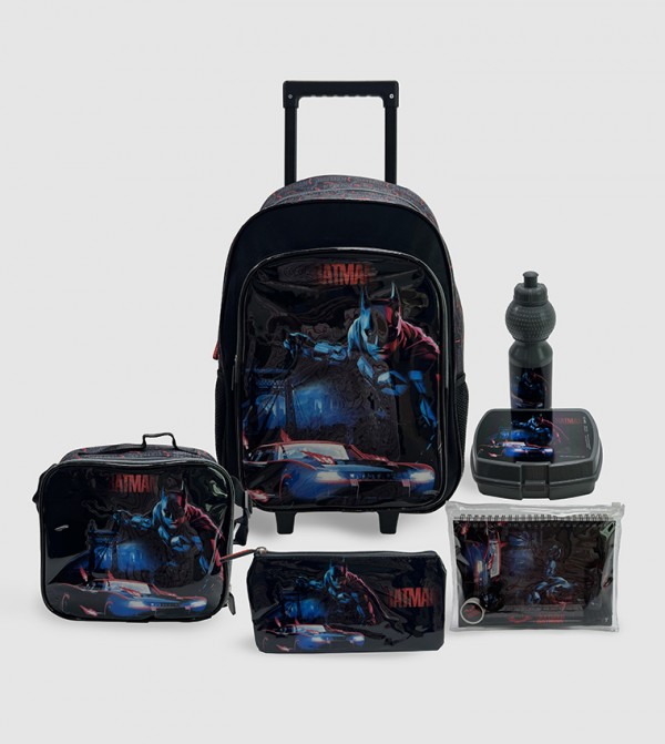 Buy Warner Bros Batman The Hero 18" 6In1 Trolley Box Set In Black ...