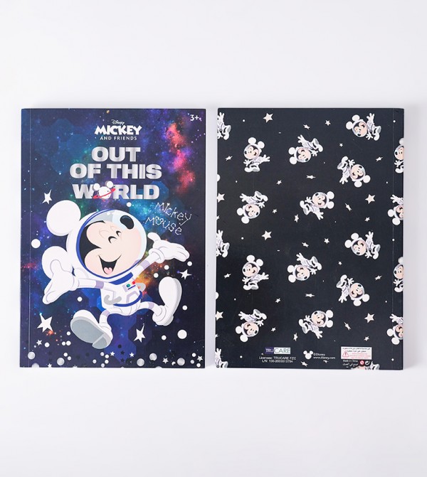 Buy Disney Mickey Mouse Out Of This World A5 Notebook English In Black ...