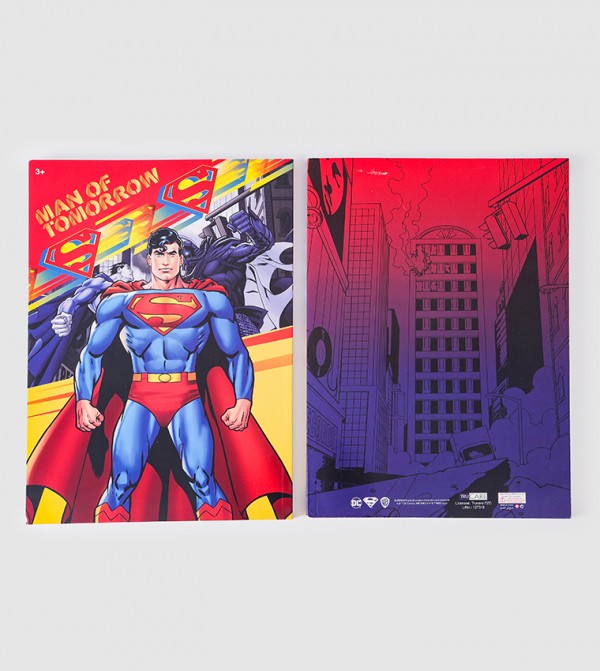 Buy Warner Bros Superman Man Of Tomorrow A4 Notebook Arabic In Blue ...