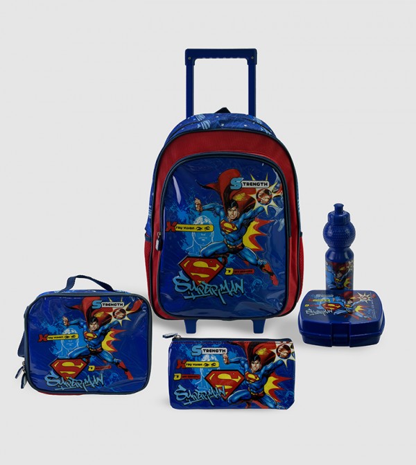 Buy Warner Bros Superman Super Strength 18" 5In1 Trolley Box Set In ...