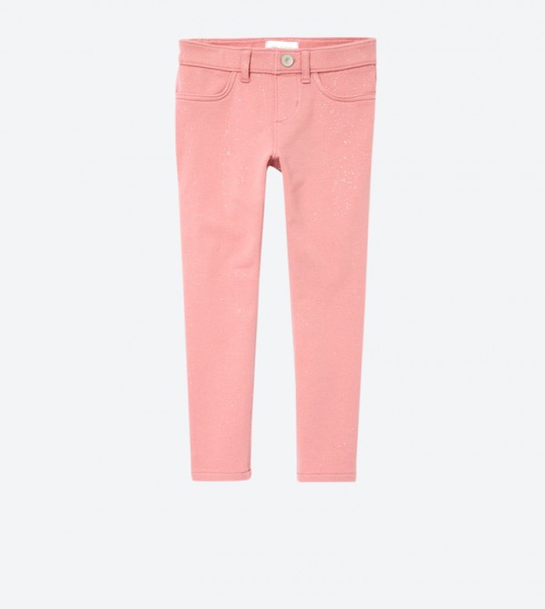 Buy The Children's Place Glitter Woven Jeggings Pink TCP2114402 In Pink ...