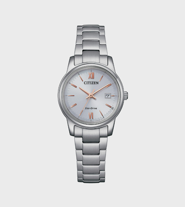 Buy Citizen Silver Dial Eco Drive Watch In Silver | 6thStreet UAE
