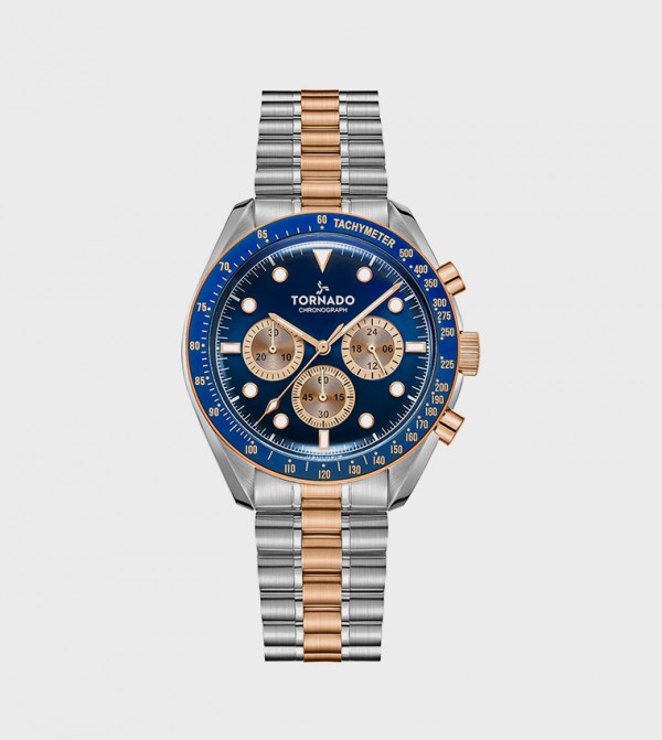 Buy Tornado Cosmic Chrono Chronograph Blue Sunray Dial Watch In Multiple Colors | 6thStreet UAE
