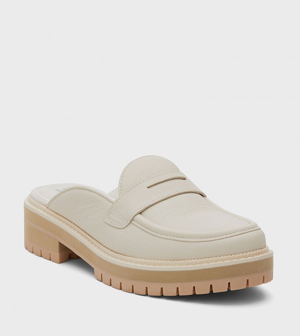 Buy Toms CARA Round Toe Loafer Mules In Beige | 6thStreet UAE
