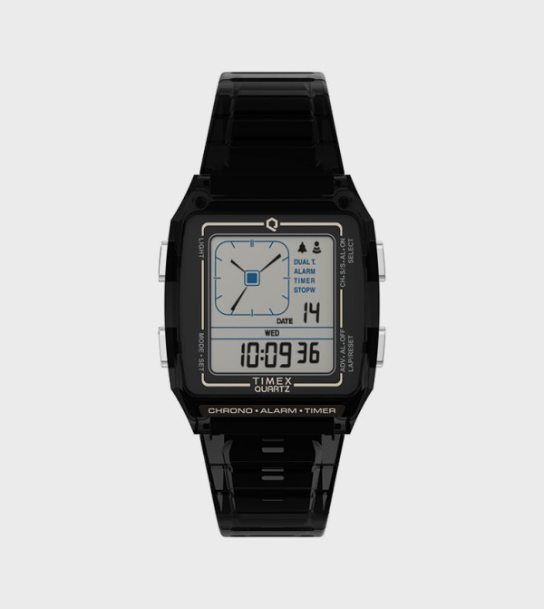 Buy Timex Square Dial Resin Strap Digital Watch In Black | 6thStreet UAE