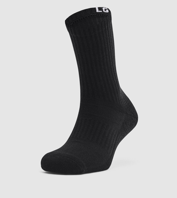 Buy Under Armour Pack Of 3 UA Core Crew In Black | 6thStreet Oman