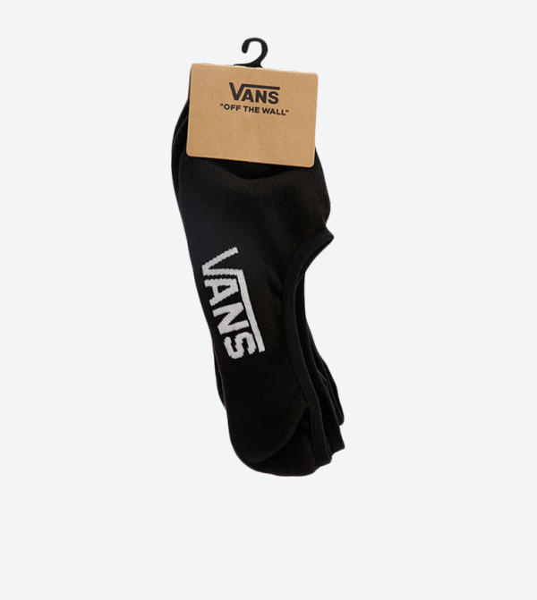 Buy Vans 3 Pack Classic Super No Show Socks In Black | 6thStreet UAE