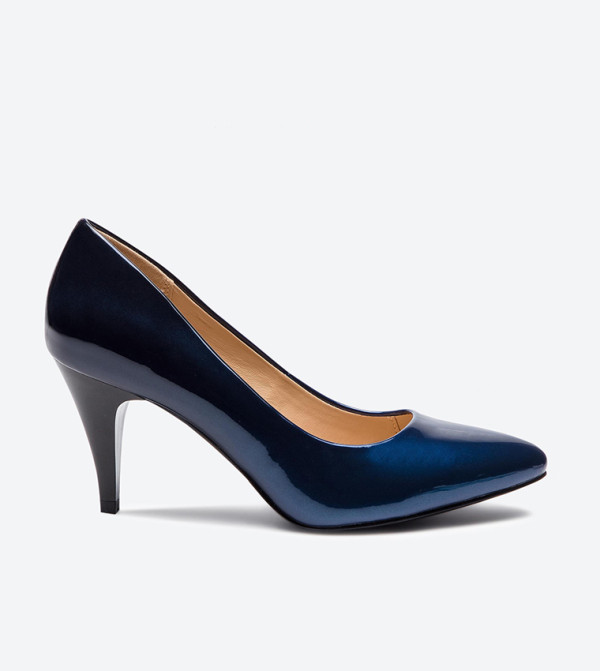Buy Jenny Fairy @ CCC Pointed Toe High Heel Shiny Pumps Blue In Blue ...