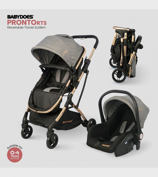 Buy BABYDOES PRONTO RTS Baby Stroller With Reversible Travel System And ...
