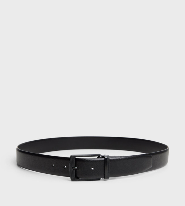 Buy Aldo Accessories WILLIAMM Textured Buckle Belt In Black | 6thStreet UAE