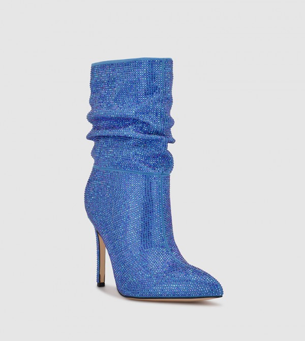 Buy Nine West Jenn Embellished Ankle Boots In Blue | 6thStreet UAE
