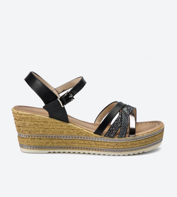 Buy Jenny Fairy @ CCC Ankle Strap Buckle Closure Round Toe Wedge ...