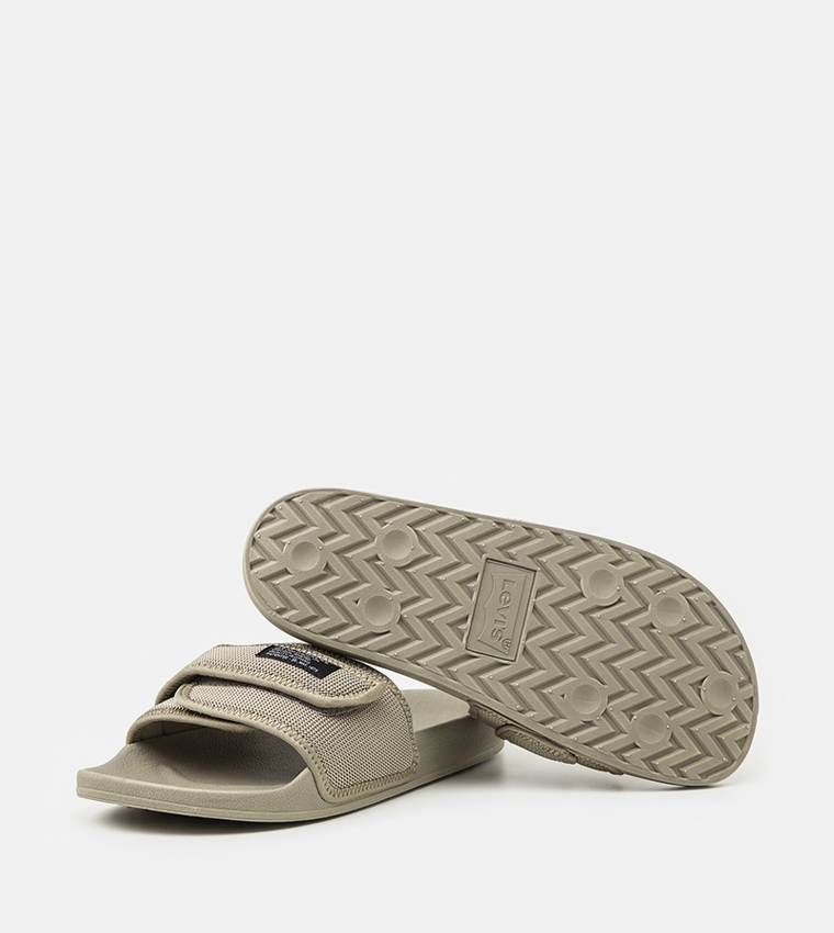 Buy Levi's June Binder Slides In Taupe | 6thStreet UAE