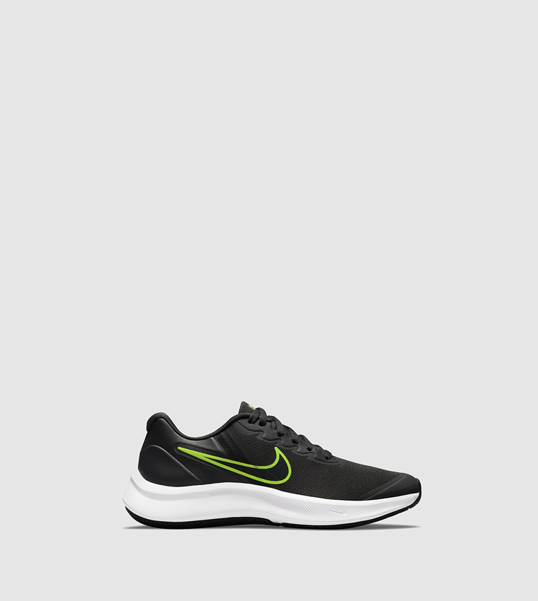 Buy Nike Star Runner 3GS Logo Detailed Running Shoes In Grey ...