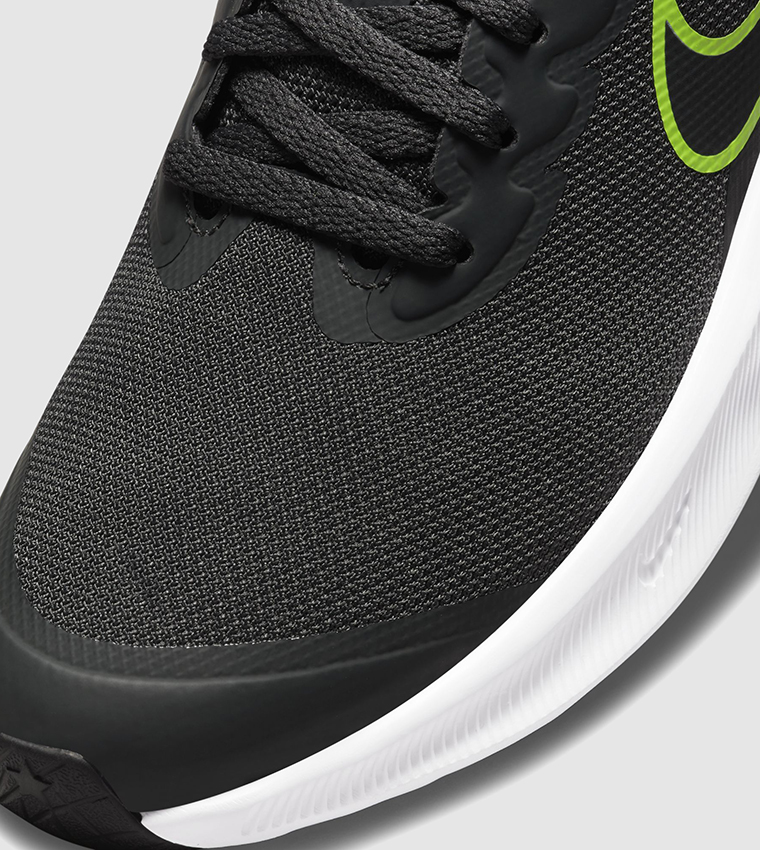 Buy Nike Star Runner 3GS Logo Detailed Running Shoes In Grey ...