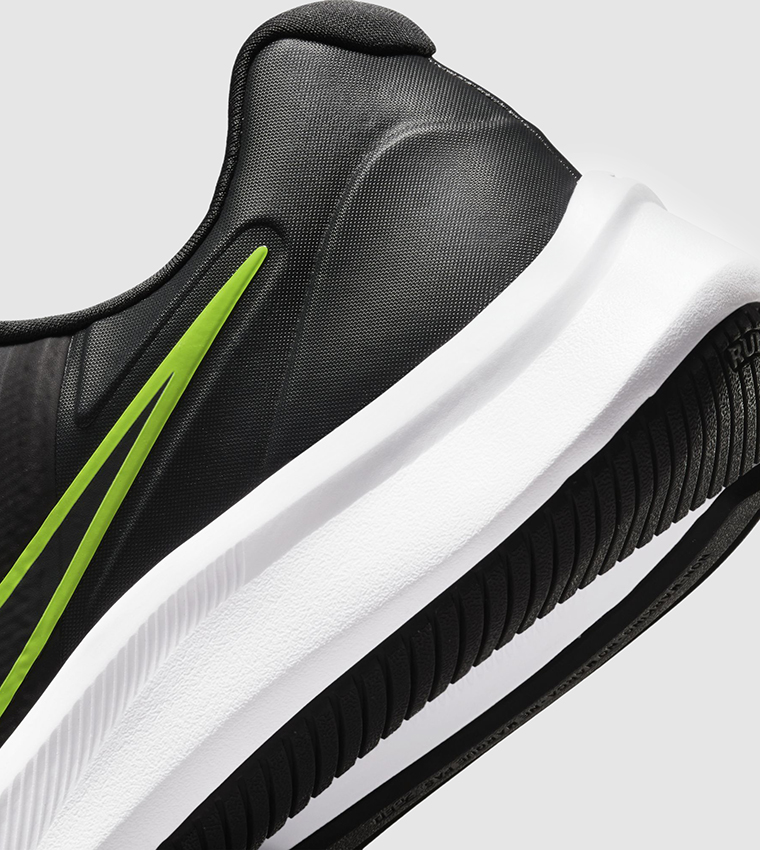 Buy Nike Star Runner 3GS Logo Detailed Running Shoes In Grey ...