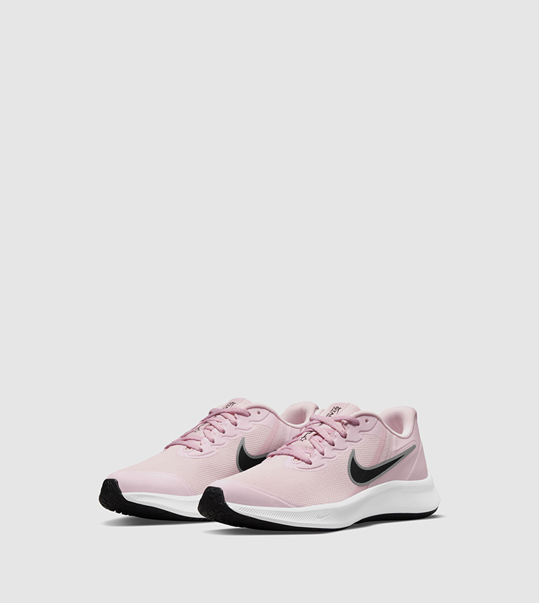 Buy Nike Star Runner 3GS Logo Detailed Running Shoes In Pink ...