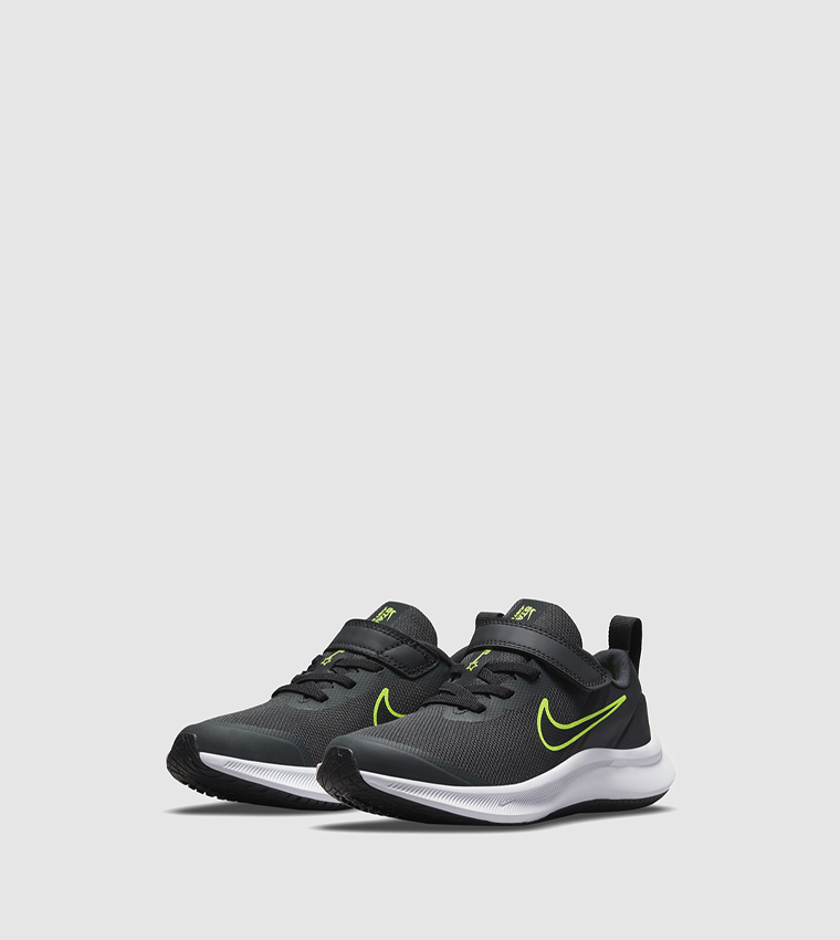 Buy Nike Star Runner 3GS Velcro Strap Running Shoes In Grey | 6thStreet UAE