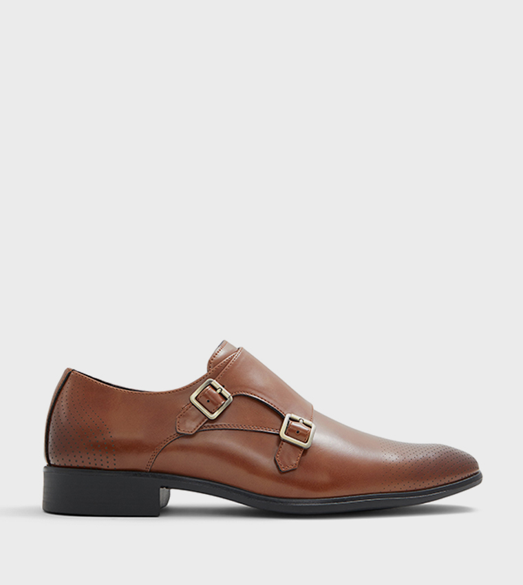 Buy Call It Spring DANIELS Monk Strap Shoes In Brown | 6thStreet UAE
