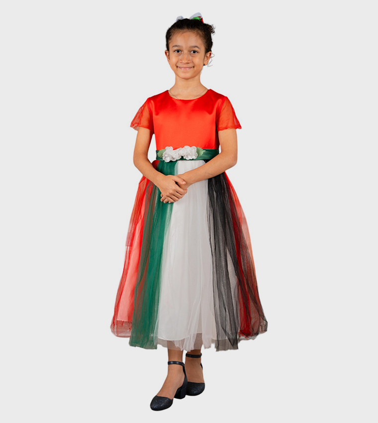 Buy Ddaniela UAE National Day Amara Dress Collection In Multiple Colors ...