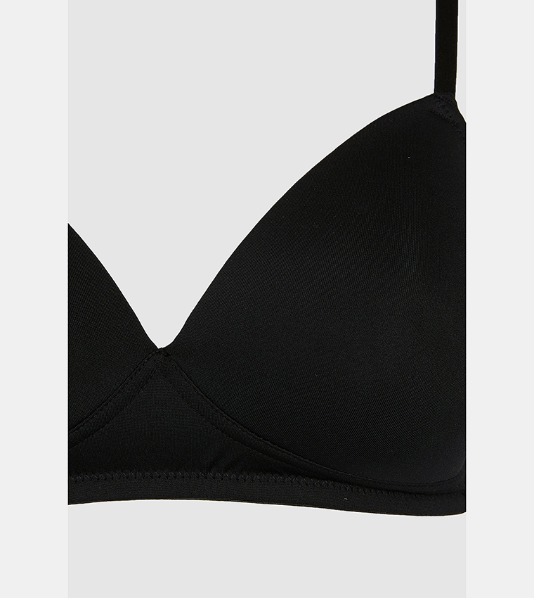 Buy Debenhams Pack Of 2 Micro Non Wire Bras In Black | 6thStreet Kuwait