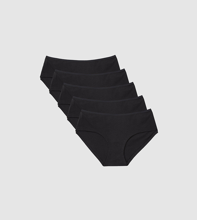 Buy Debenhams Pack Of 5 Cotton Briefs In Black | 6thStreet Bahrain