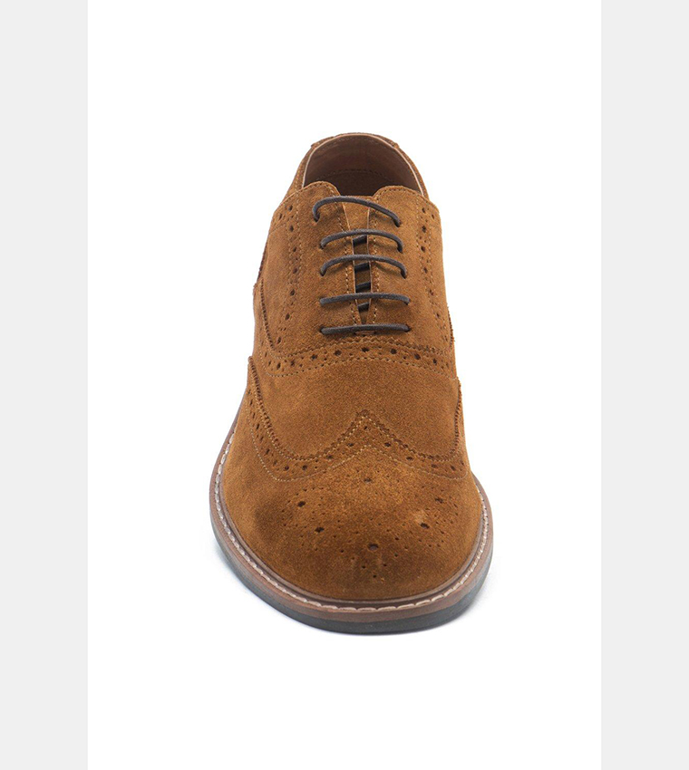 Buy Debenhams Thomas Crick Cardew Suede Oxford Brogue Shoes In Brown ...