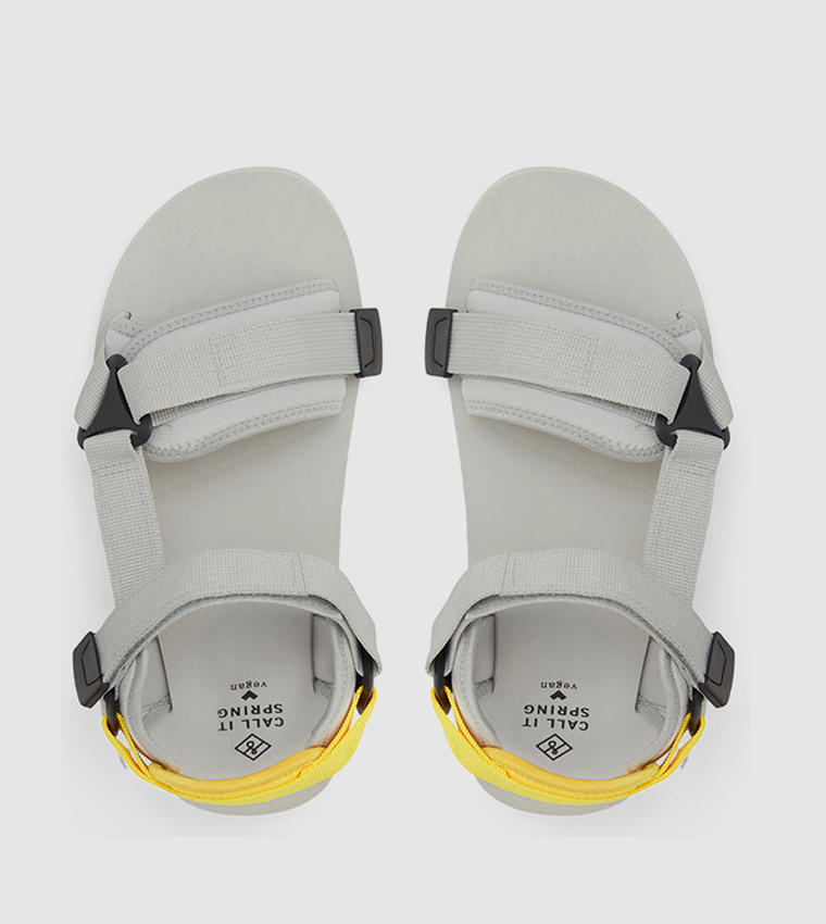 Buy Call It Spring Delta Casual Sandals In Yellow | 6thStreet UAE
