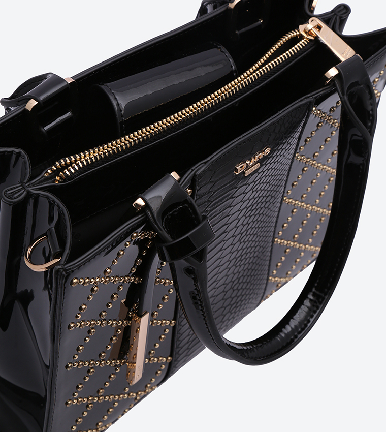 Buy Dune London Dipsy Di Tote Bag Black In Black | 6thStreet Kuwait