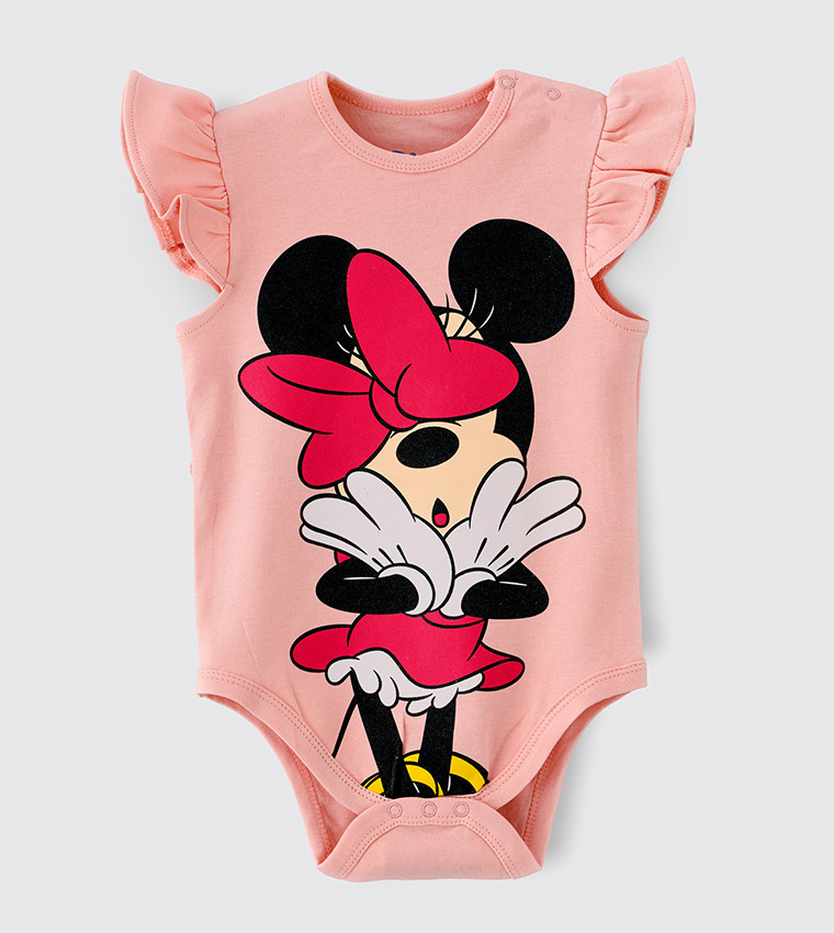 Buy Disney Minnie Mouse Bodysuit In Pink | 6thStreet Kuwait