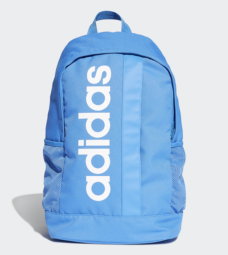 Buy Adidas Linear Core Vertical Brand Logo Printed Backpack Blue DT8618 ...