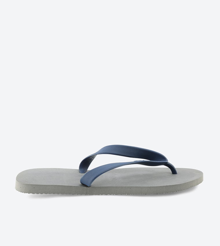 Buy Dupe Aquarela Masculina Flip Flops Grey In Grey | 6thStreet UAE