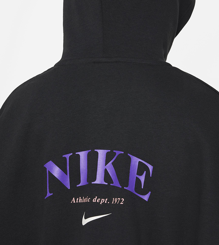 Buy Nike Trend Zip Front Hooded Jacket In Black | 6thStreet UAE