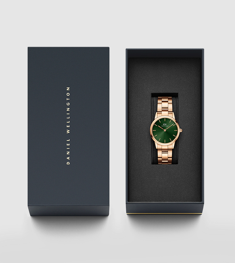 Buy Daniel Wellington ICONIC Emerald Dial Watch, 28mm In Green ...