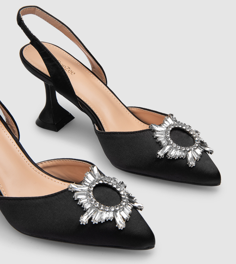 Buy DEEZEE @ CCC Mid Heel Stilettoes Sandal In Black | 6thStreet UAE