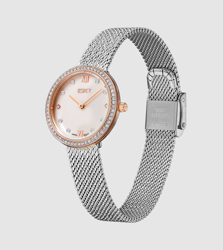 Buy Ecstacy MOP Dial Analog Watch In Silver | 6thstreet Kuwait