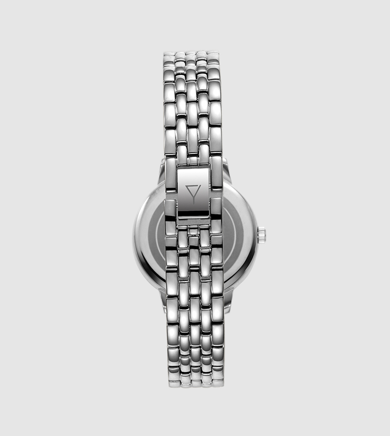 Buy Ecstacy Ice Blue Sunray Dial Analog Watch In Silver | 6thStreet Kuwait