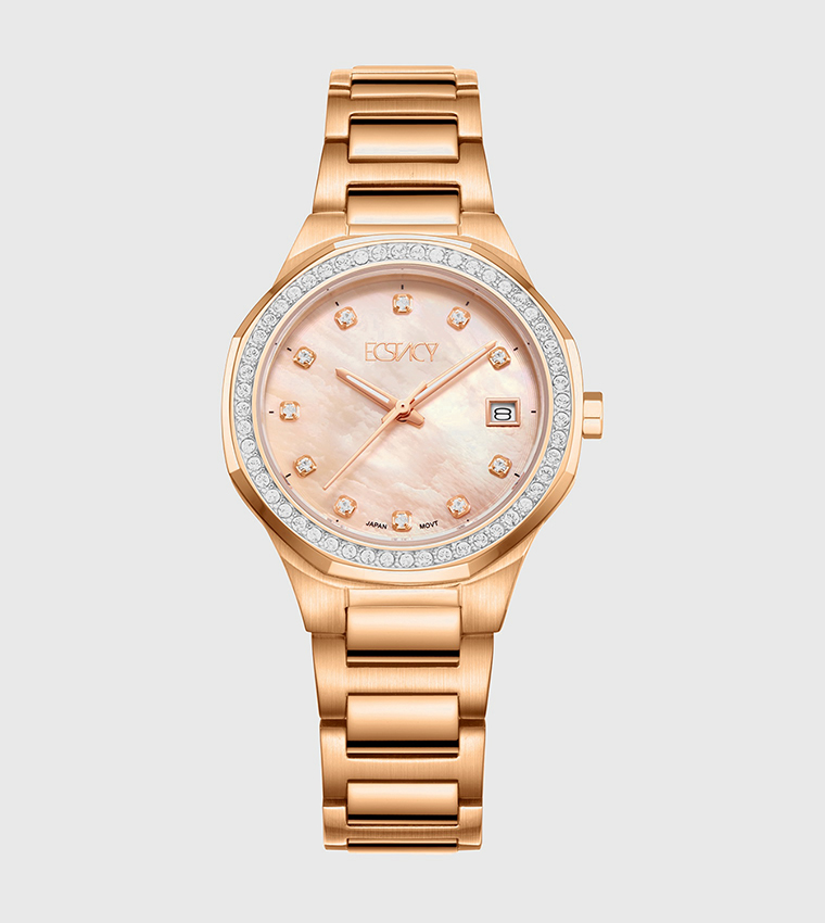Buy Ecstacy Embellished MOP Dial Analog Watch In Multiple Colors ...