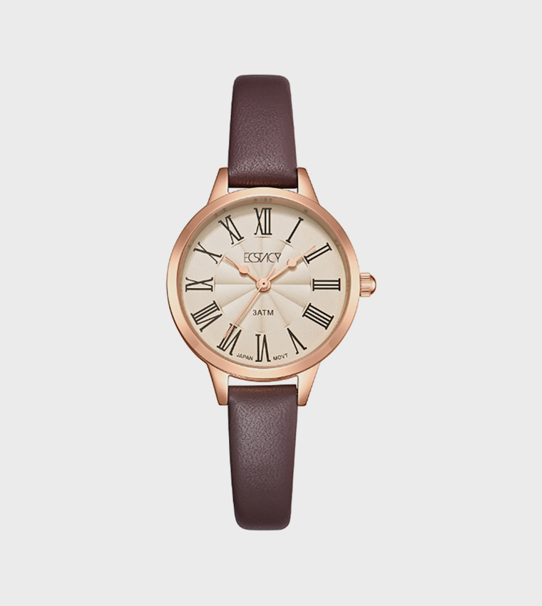 Buy Ecstacy Rose Gold Dial Analog Watch In Rose Gold | 6thStreet Saudi ...