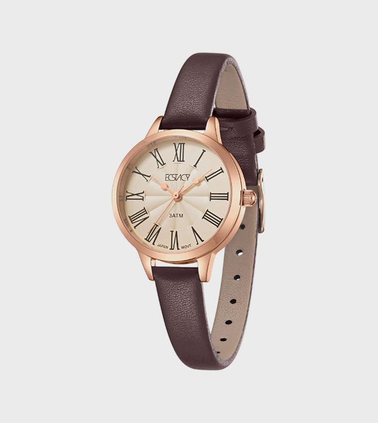 Buy Ecstacy Rose Gold Dial Analog Watch In Rose Gold | 6thStreet Saudi ...