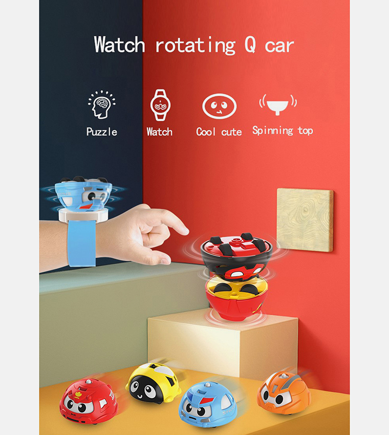 Buy Toonz Gyro Chariot Pull Back Toy Watch Strap/Car Shape Beyblades In ...