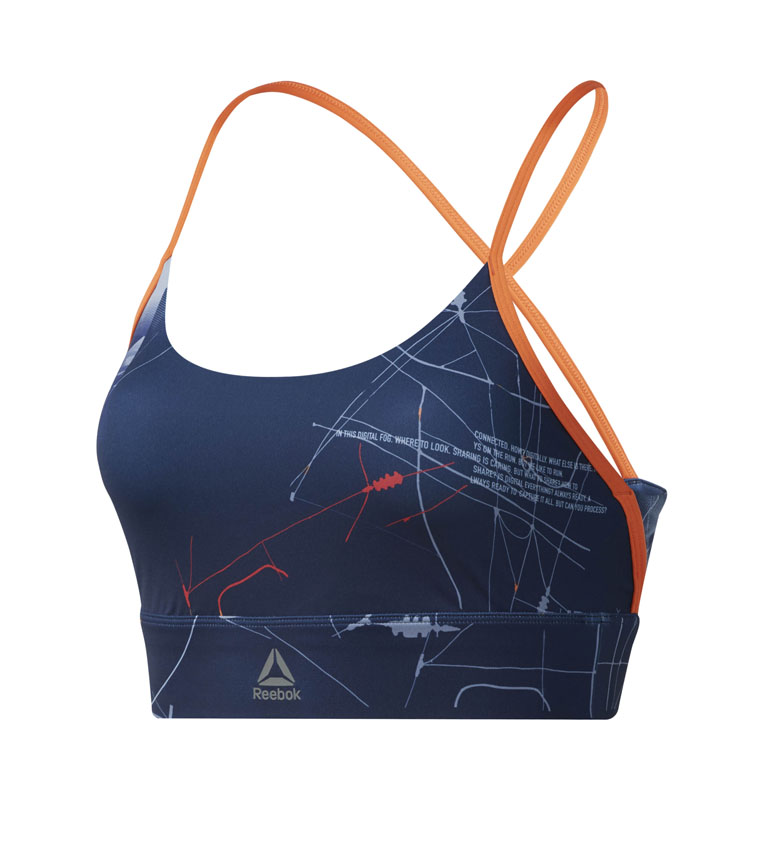 Buy Reebok Wor New Tri Back Bra Aop Blue In Blue | 6thStreet Bahrain