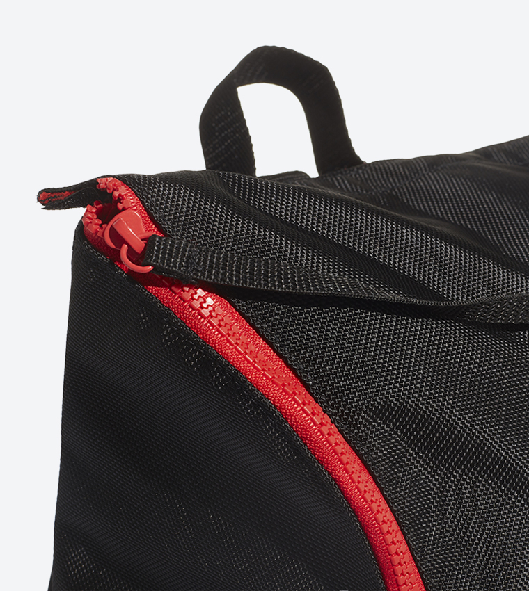 Buy Adidas Logo Printed Top Zip Closure Backpack In Black | 6thStreet UAE