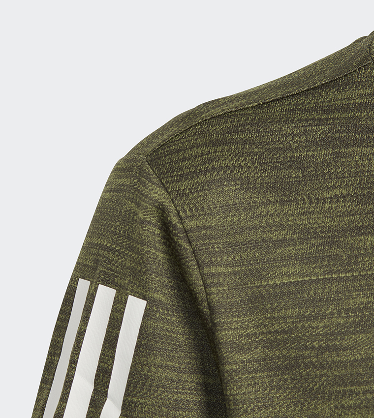 Buy Adidas Gradient Tee Tech Olive/Legend Earth/White In Green ...