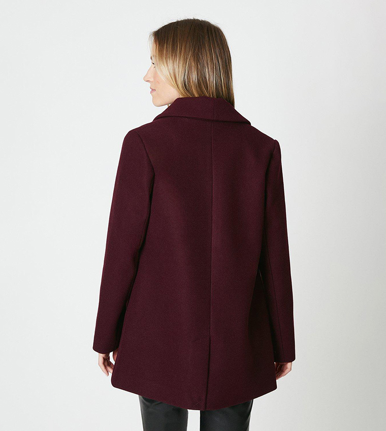 Buy Maine Single Breasted Formal Coat In Berry 6thstreet Qatar
