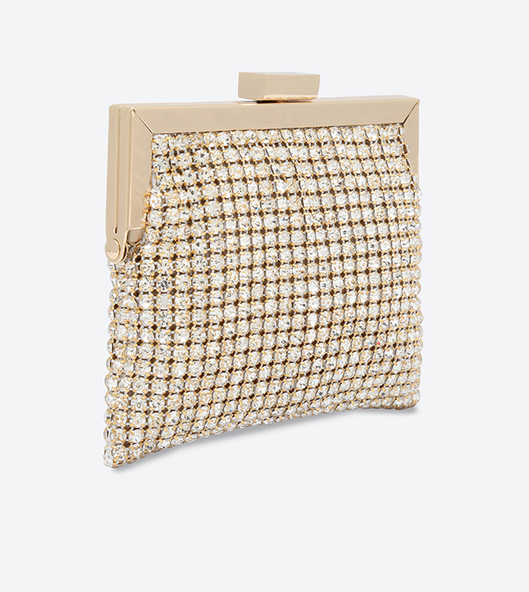 Buy Dune London Edible Di Wallet Gold In Gold | 6thStreet Qatar