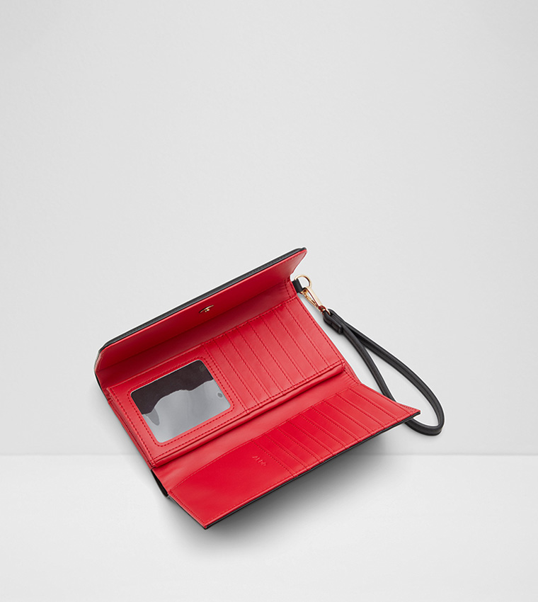 Buy Aldo ELBOBALDAR Flap Closure Wallet In Black | 6thStreet UAE