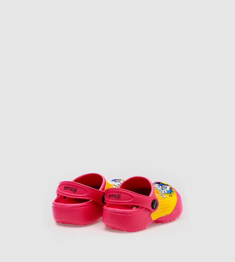 Buy EMOJI @ Fan Mania Emoji Clogs In Pink | 6thStreet UAE