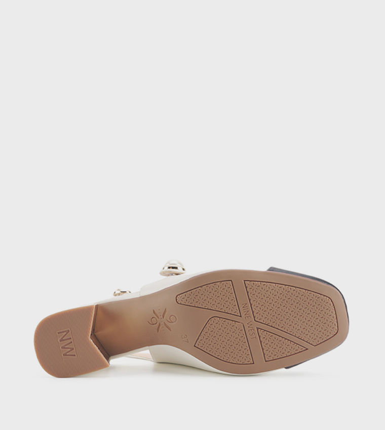 Buy Nine West ENTA Cap Toe Slingback Mary Jane Pumps In White ...